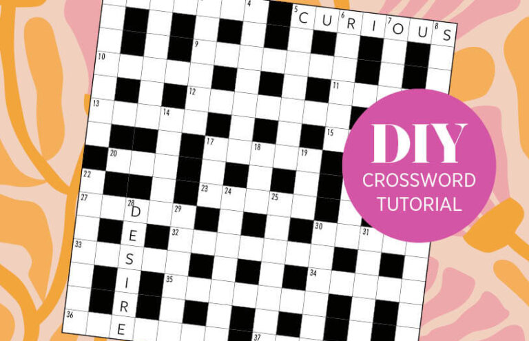 DIY Crossword Tutorial | Mindful Puzzles