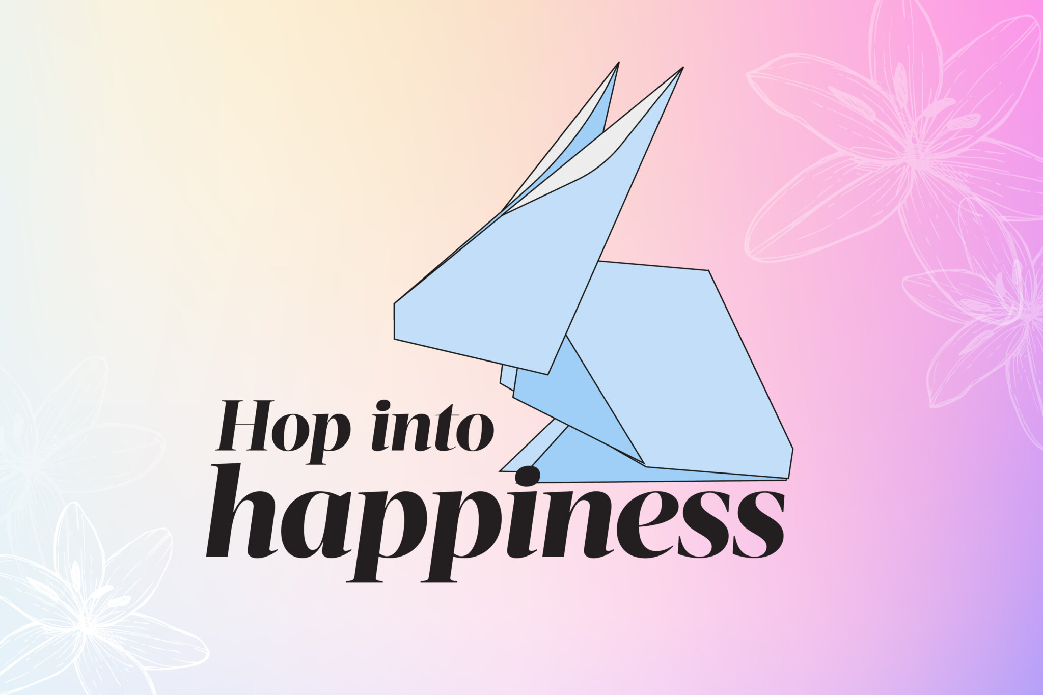 Hop into happiness with an origami rabbit | Mindful Puzzles